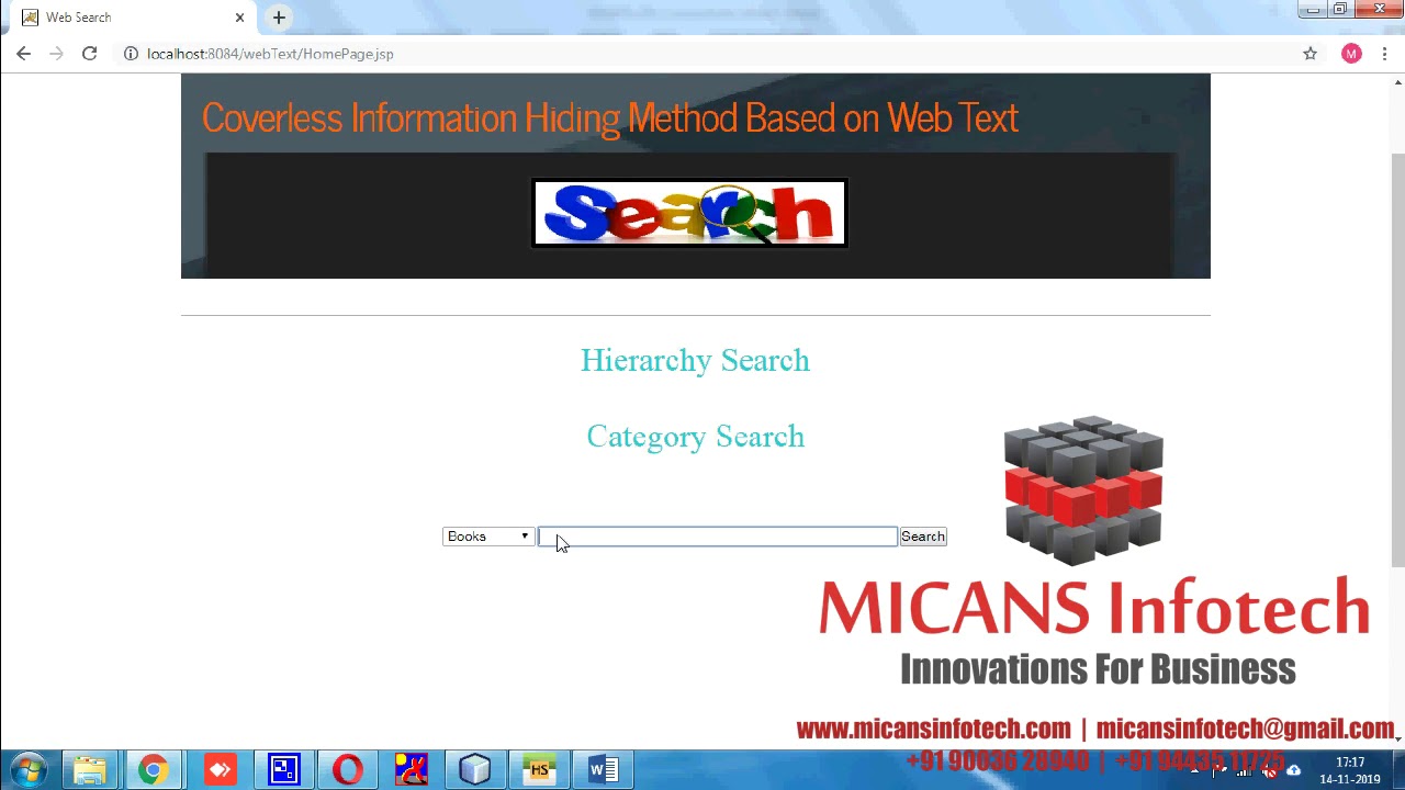 COVERLESS INFORMATION HIDING METHOD BASED ON WEB TEXT JAVA PROJECT ...