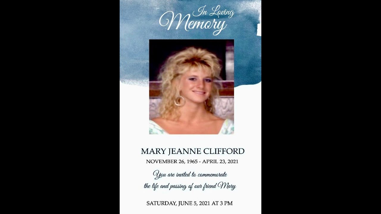 Mary Clifford Memorial slideshow - YouTube