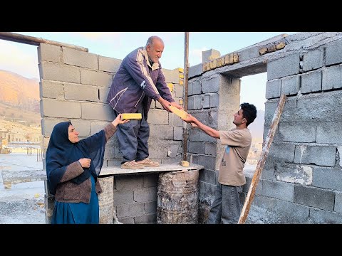 🧱 Grandpa builds Sobhan's dream house with bricks 😍 | Incredible result!