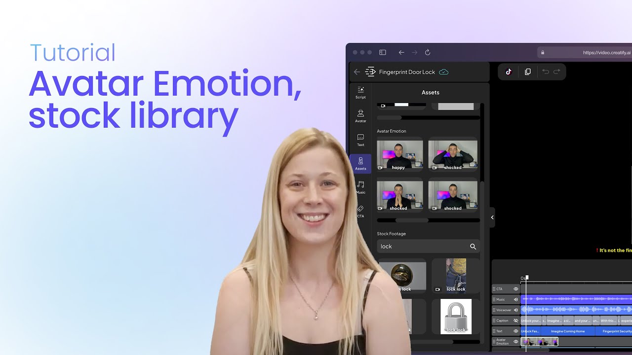 How to: Use Avatar Emotion and stock library - YouTube
