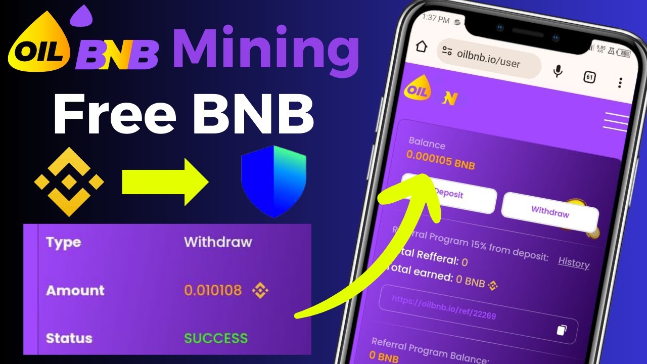 BNB Airdrop Trust Wallet 🔥 | Free BNB Mining Website | Free BNB Every 5 ...