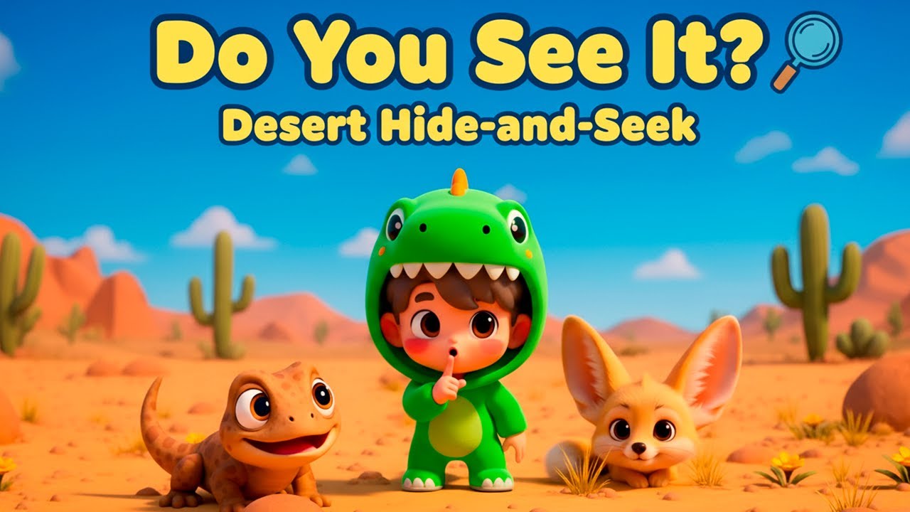 I SPY Desert Animals! Camouflage Game Song for Kids - YouTube