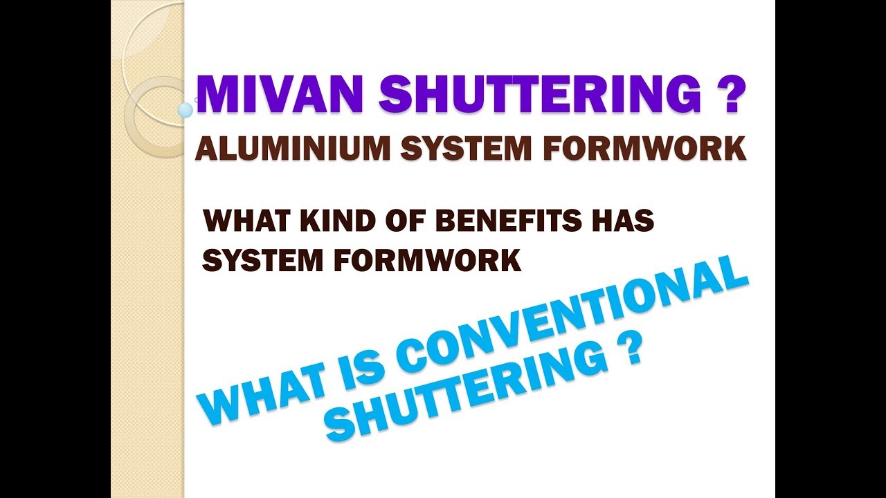 Mivan Shuttering Work OR Aluminium System Form work - YouTube