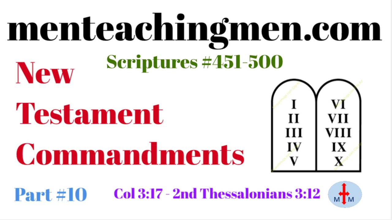NT Commandments Part #10 - YouTube