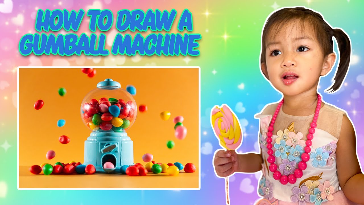 How To Draw A Gumball Machine | Avery's Playhouse - YouTube