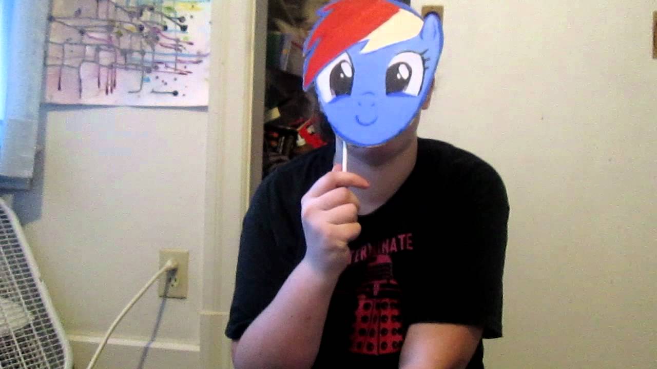 Rainbow Dash Mask - YouTube