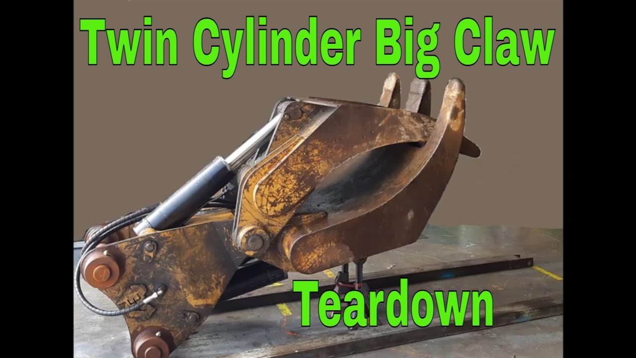 Big Claw Grabber Mechanism Teardown of Twin Cylinders (Time-Lapse ...