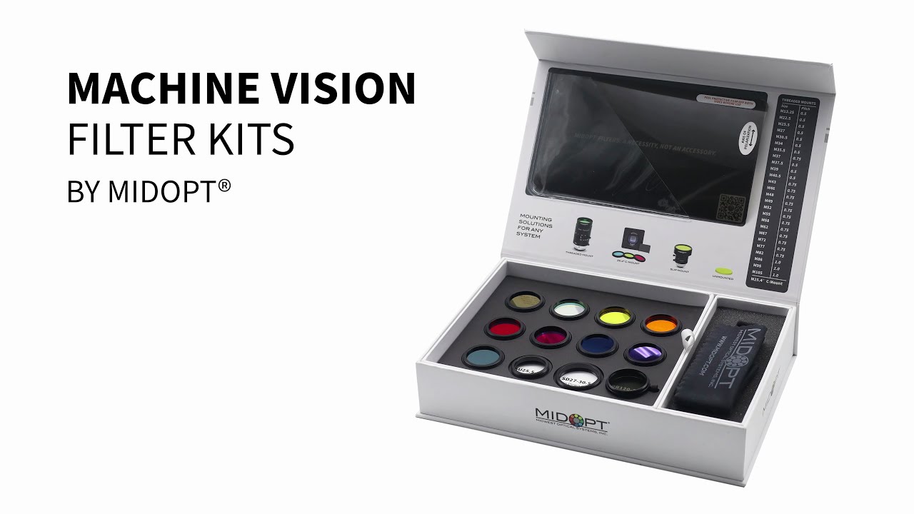 MidOpt Filters Kits designed for Industrial Imaging - YouTube