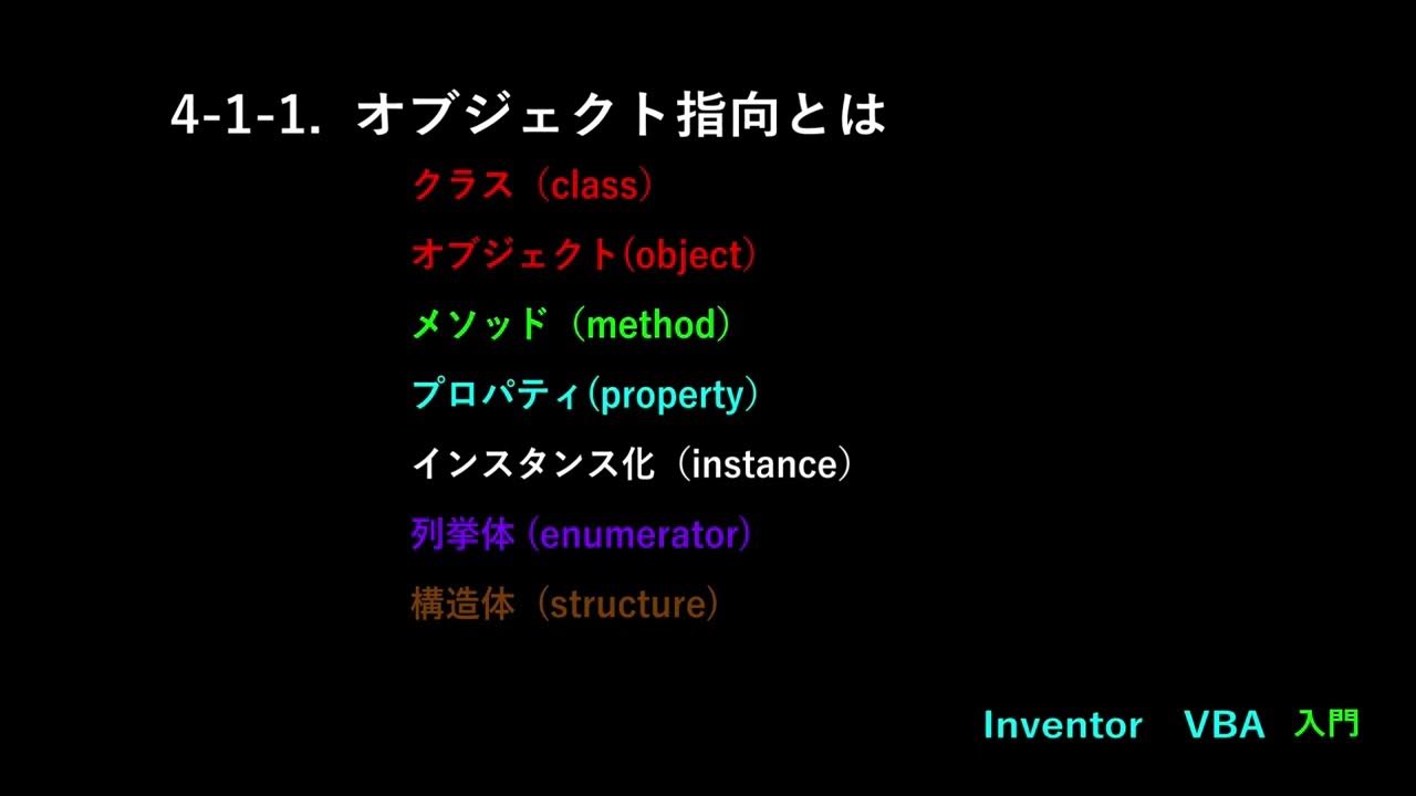 Inventor VBA 4-1-1. オブジェクト指向とは - YouTube