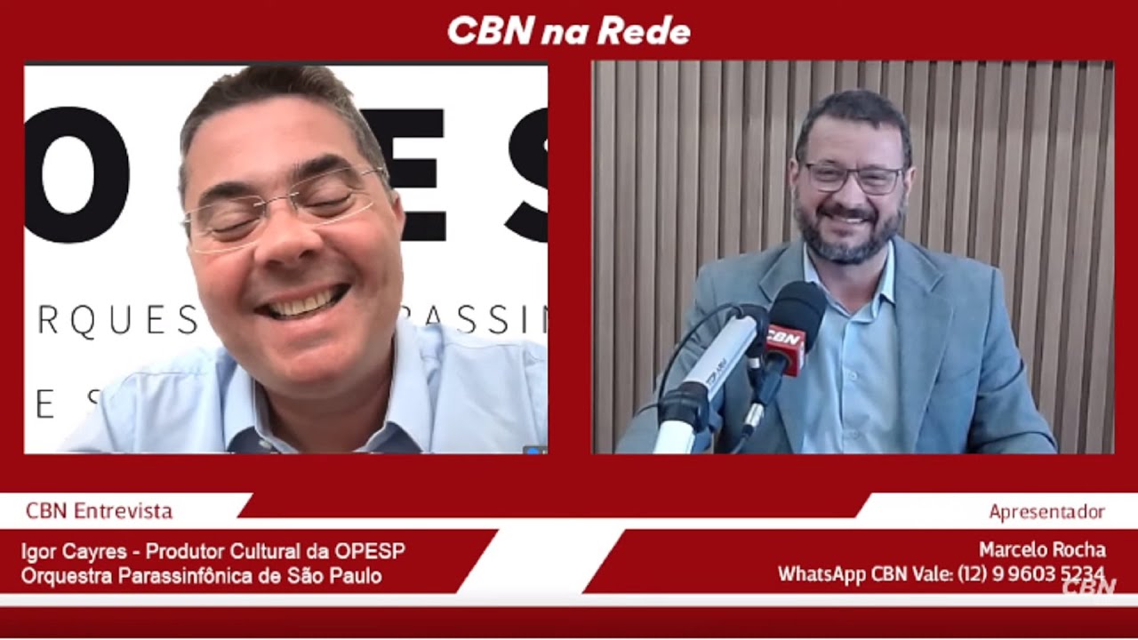 CBN Na Rede – Alfredo Veiga (Novelis) e Igor Cayres (produtor cultural ...