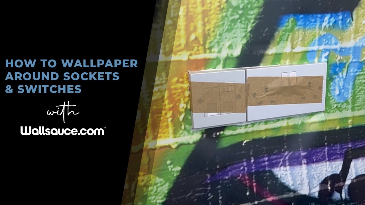 How to Wallpaper Around Sockets and Switches - YouTube