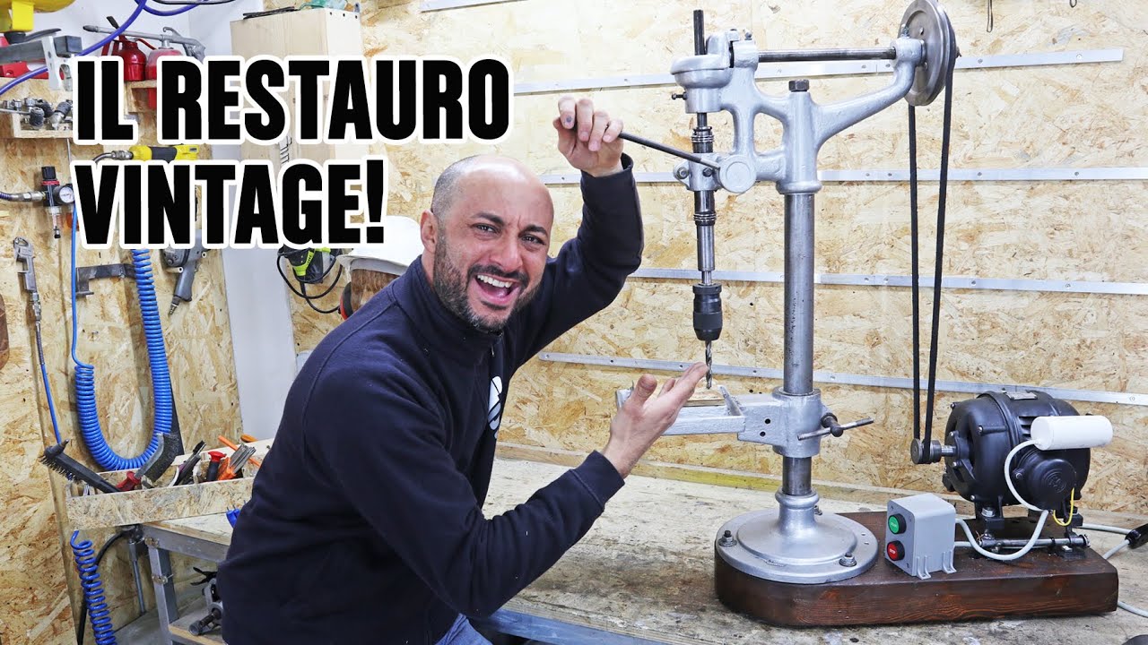 Il restauro più vintage che abbia mai fatto su un trapano a colonna ...