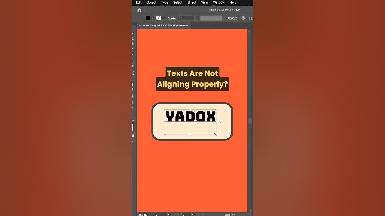 How to Fix Your Texts Not Aligning Properly 💫 #illustratortips #illustratortutorial #illustrator ...