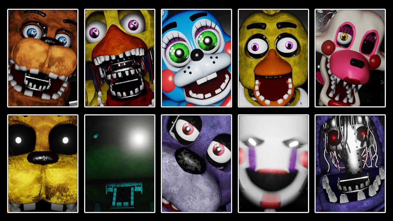 Ultimate Random Night - All Jumpscares & Game Over Screens - YouTube