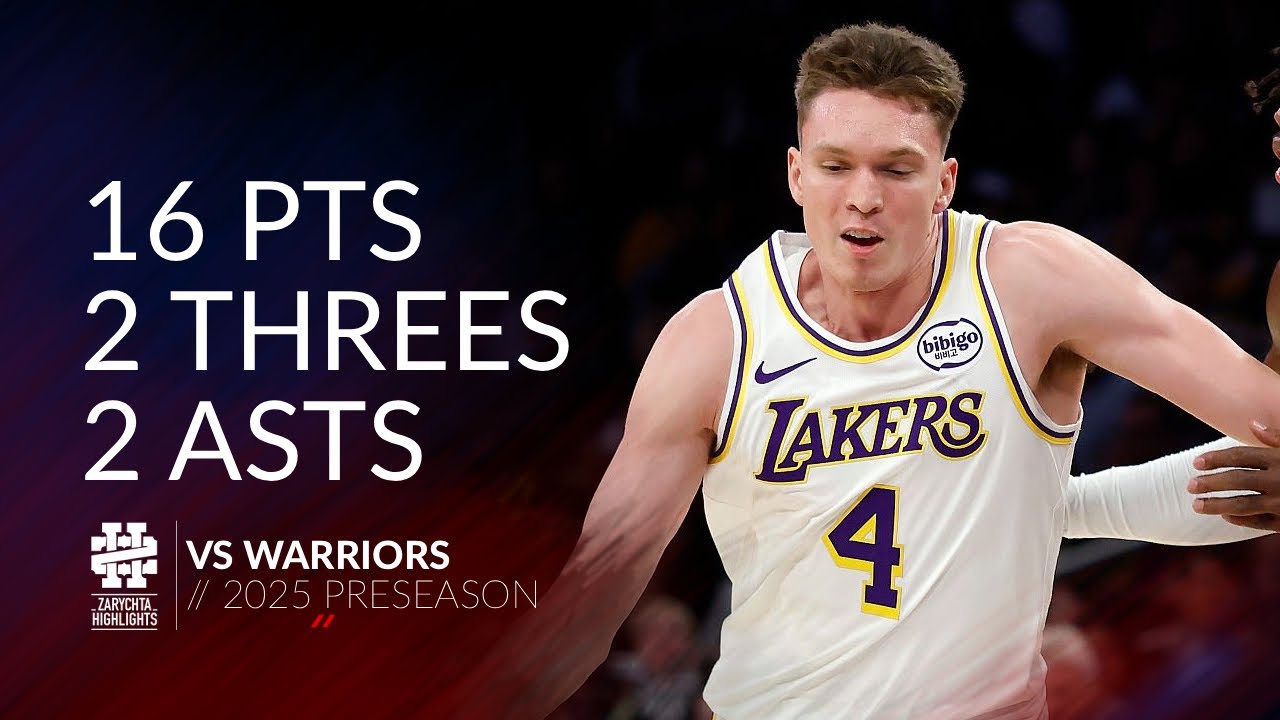 Dalton Knecht 16 pts 2 threes 2 asts vs Warriors 2025 Preseason - YouTube