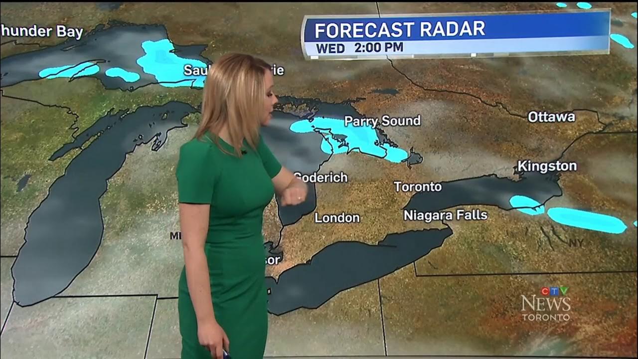 Lyndsay Morrison Ctv Weather Tight Green Dress Feb 09 2020 Youtube