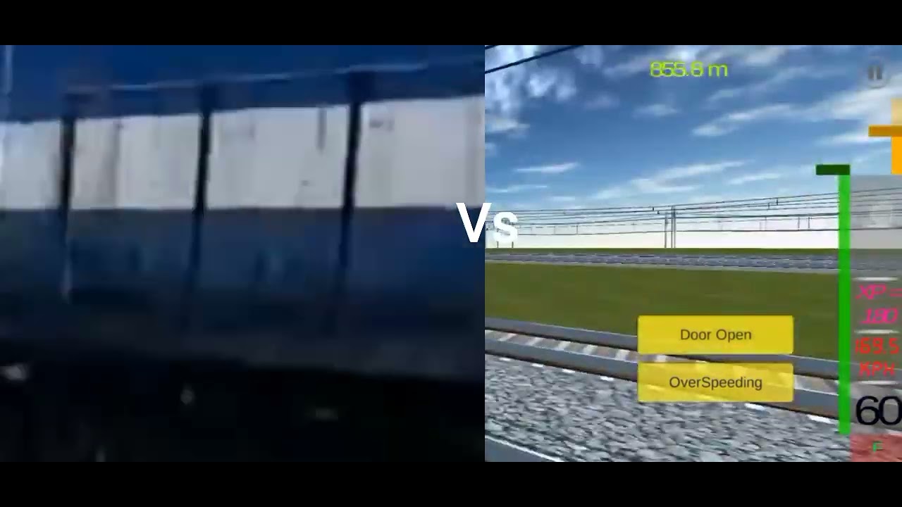 indian train game game vs real - YouTube