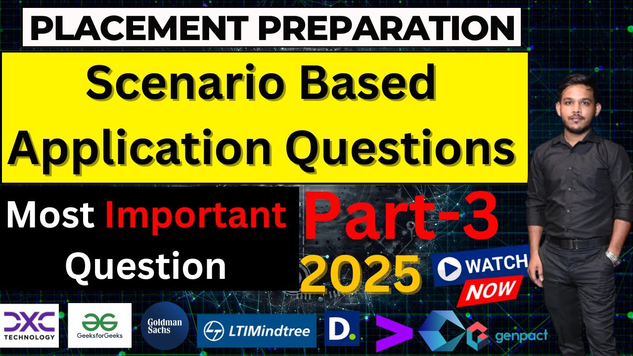 Application based Questions with scenario Part-3 - YouTube