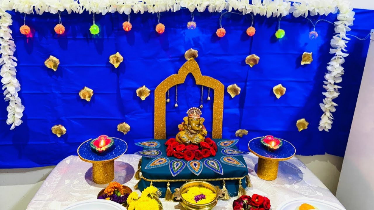 Festival Backdrop Decoration Ideas in Just 5 Mins I Quick and easy ...