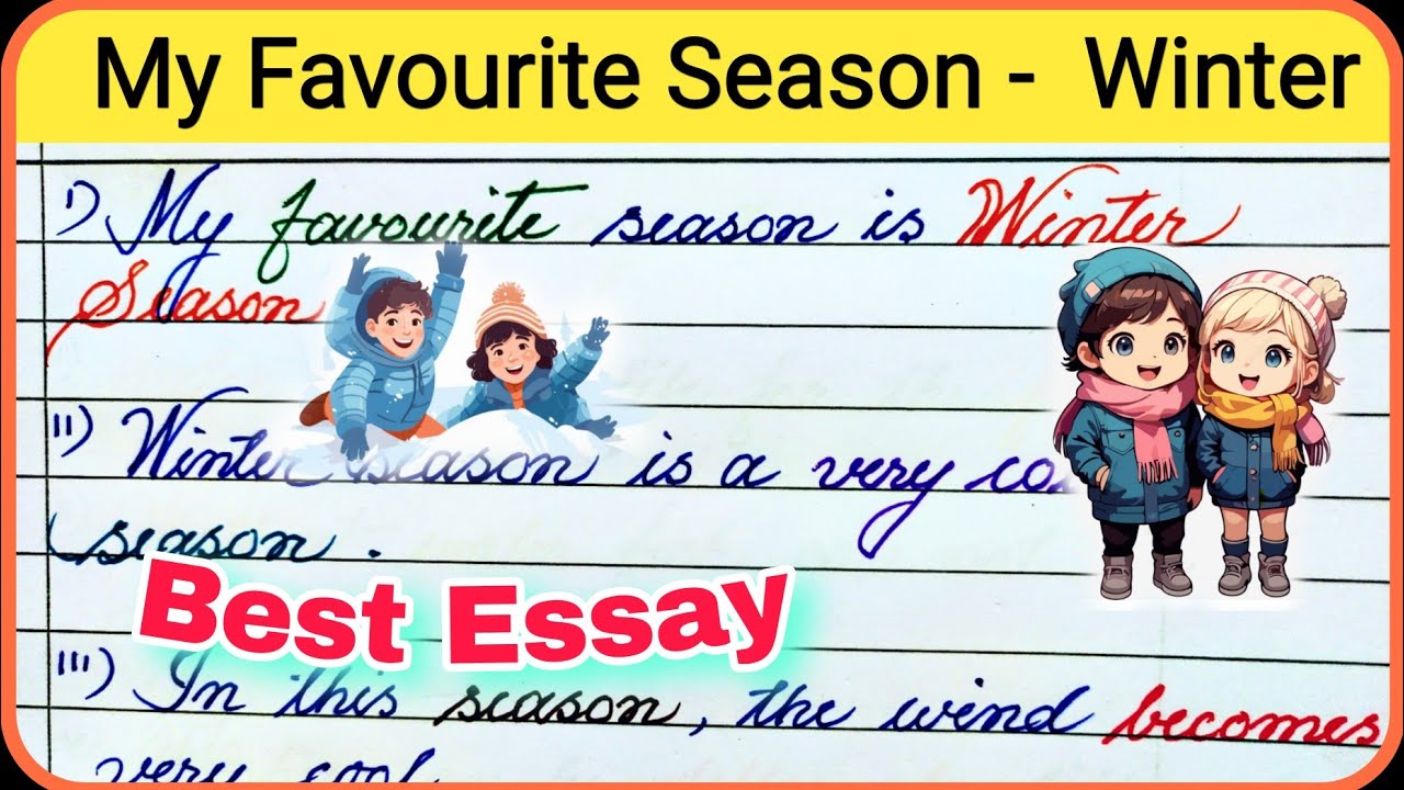 5 lines on my favourite season | winter season essay in english | my ...