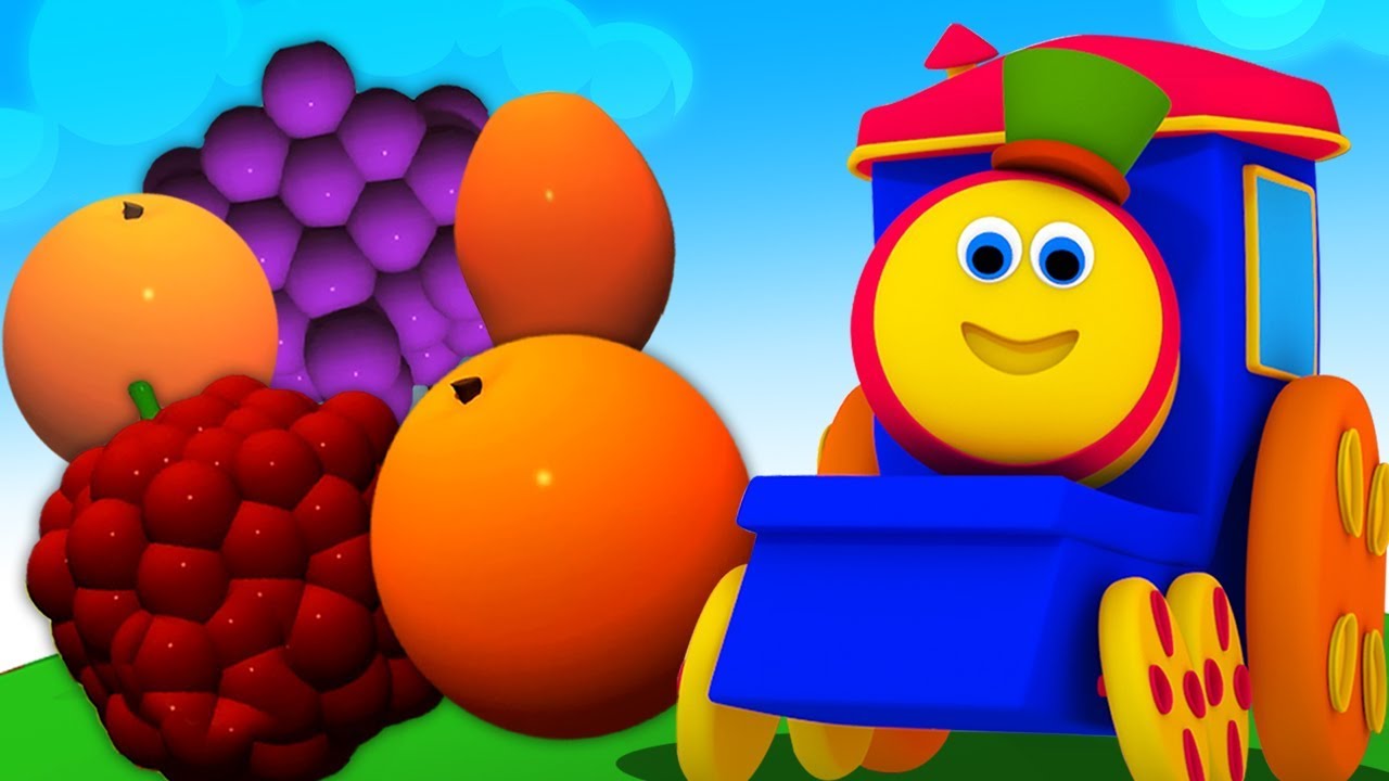 ボブ・電車| ボブ果物列車| 子供のための動画| 子供の歌| Nursery Rhymes | Bob Train Song | Learn ...