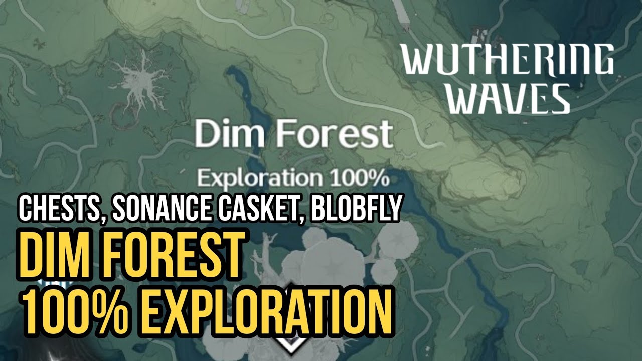 Dim Forest 100% Explorations ACTUAL GUIDE ROUTE - Chests and Sonance ...