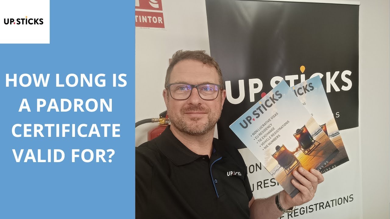 How long is a Padron certificate valid for ? - YouTube