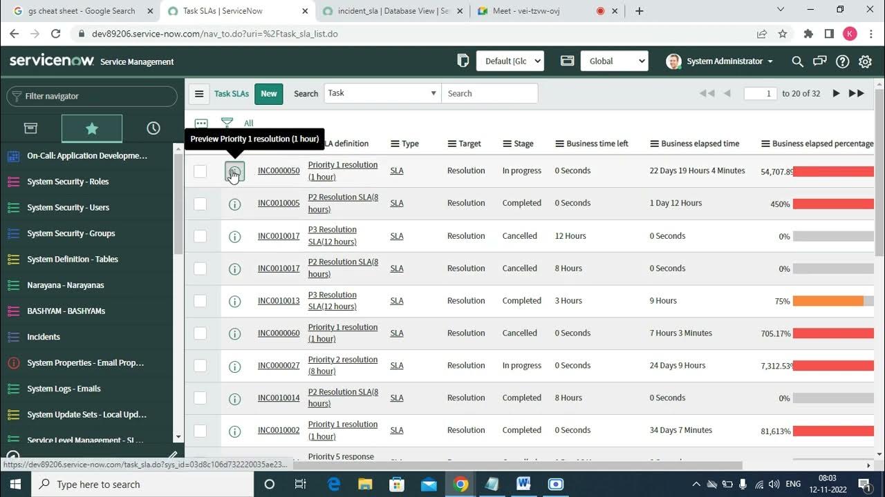 ServiceNow Database views - YouTube