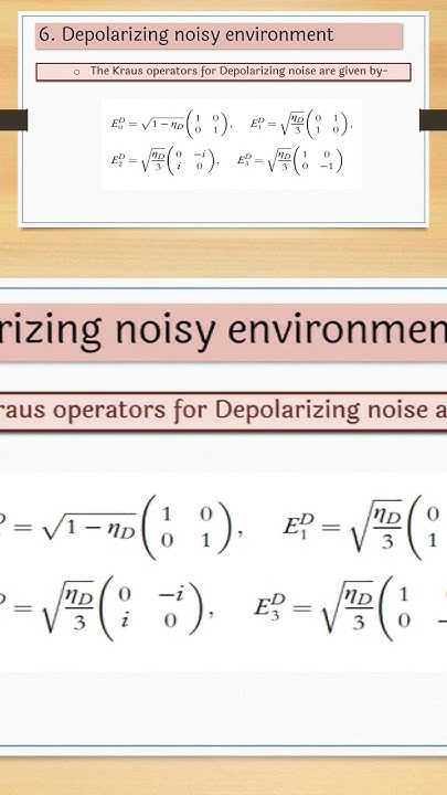 Depolarizing Noise | Quantum Computing - YouTube
