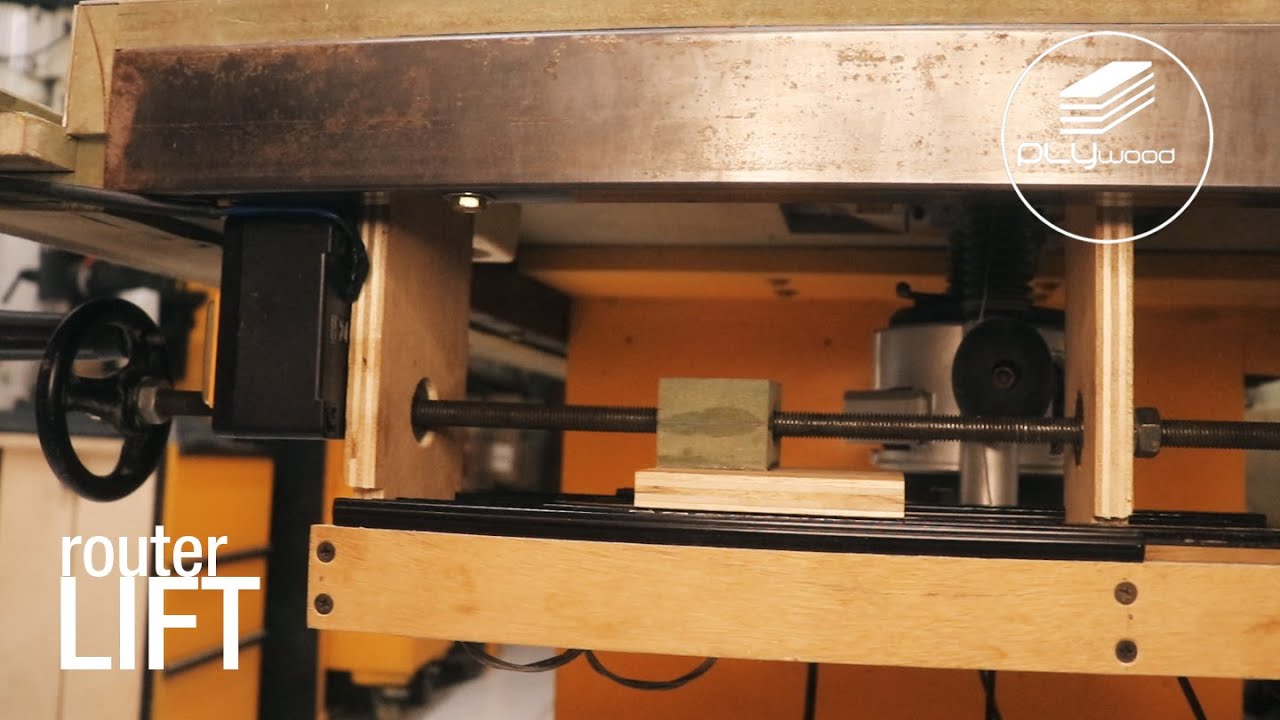 Simple Precision Router Lift Table - YouTube