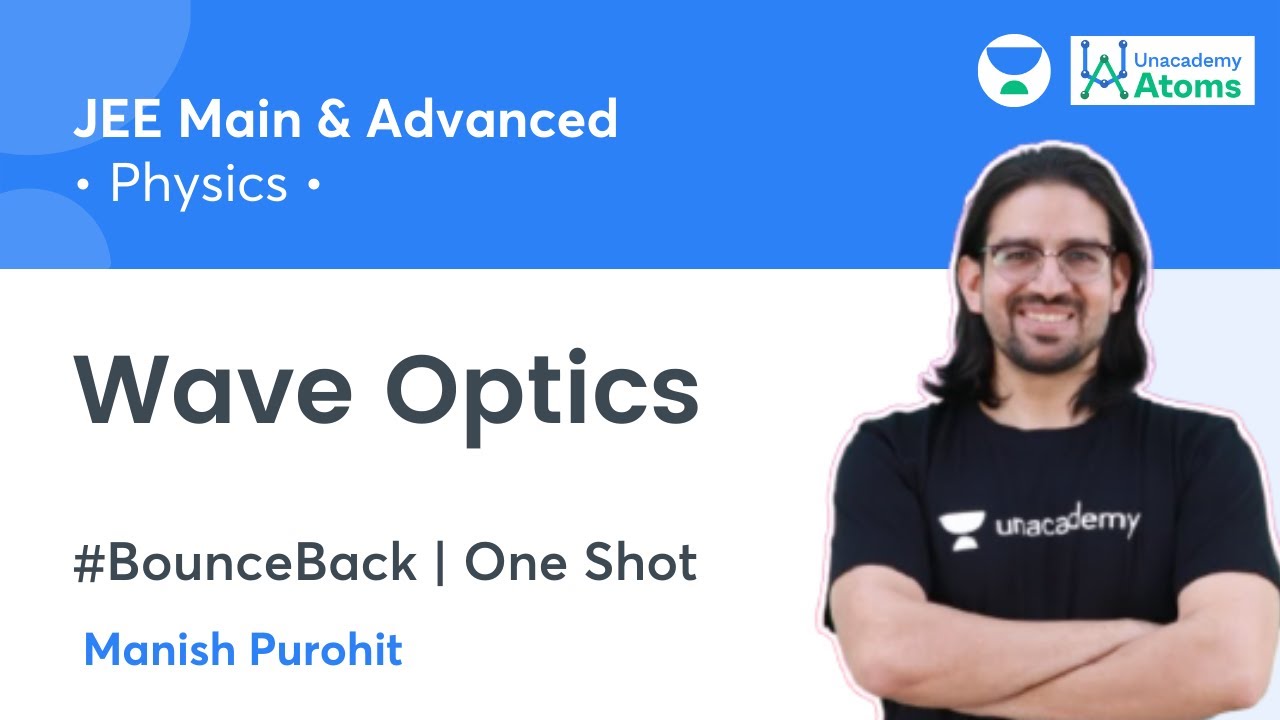Wave Optics | One Shot | #BounceBack Series | Unacademy Atoms | Manish ...