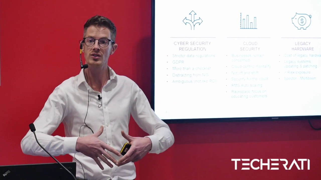 Rob Russell from Rackspace Managed Security at Cloud Expo Europe 2018 - YouTube