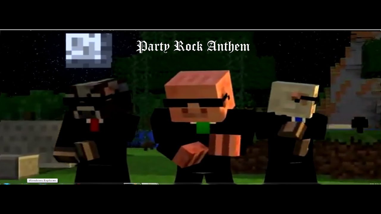 Party Rock Anthem-Minecraft Version - YouTube