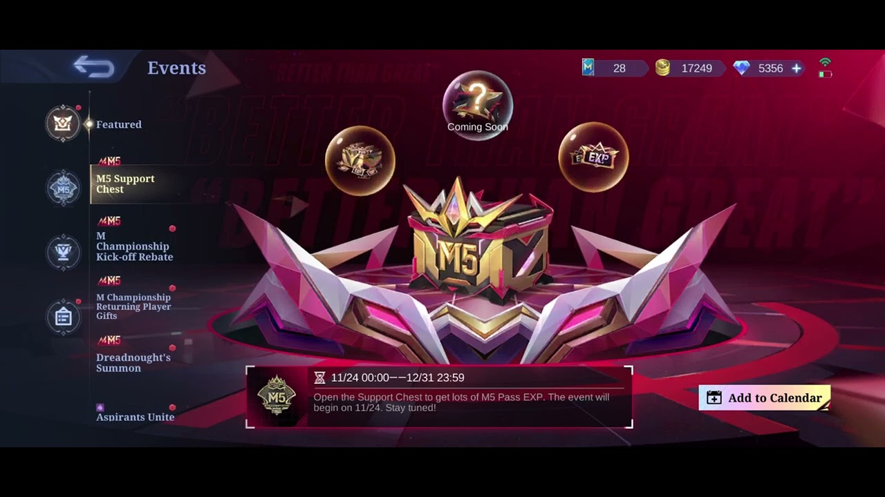 Claiming M5 Pass 2023 Mobile Legends World Event - YouTube