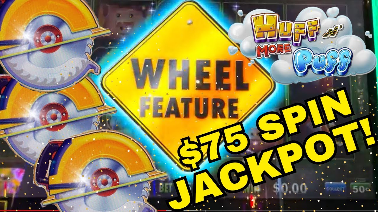 Give me the Mansions!?!?! $75 Spin jackpot on Huff N More Puff! - YouTube