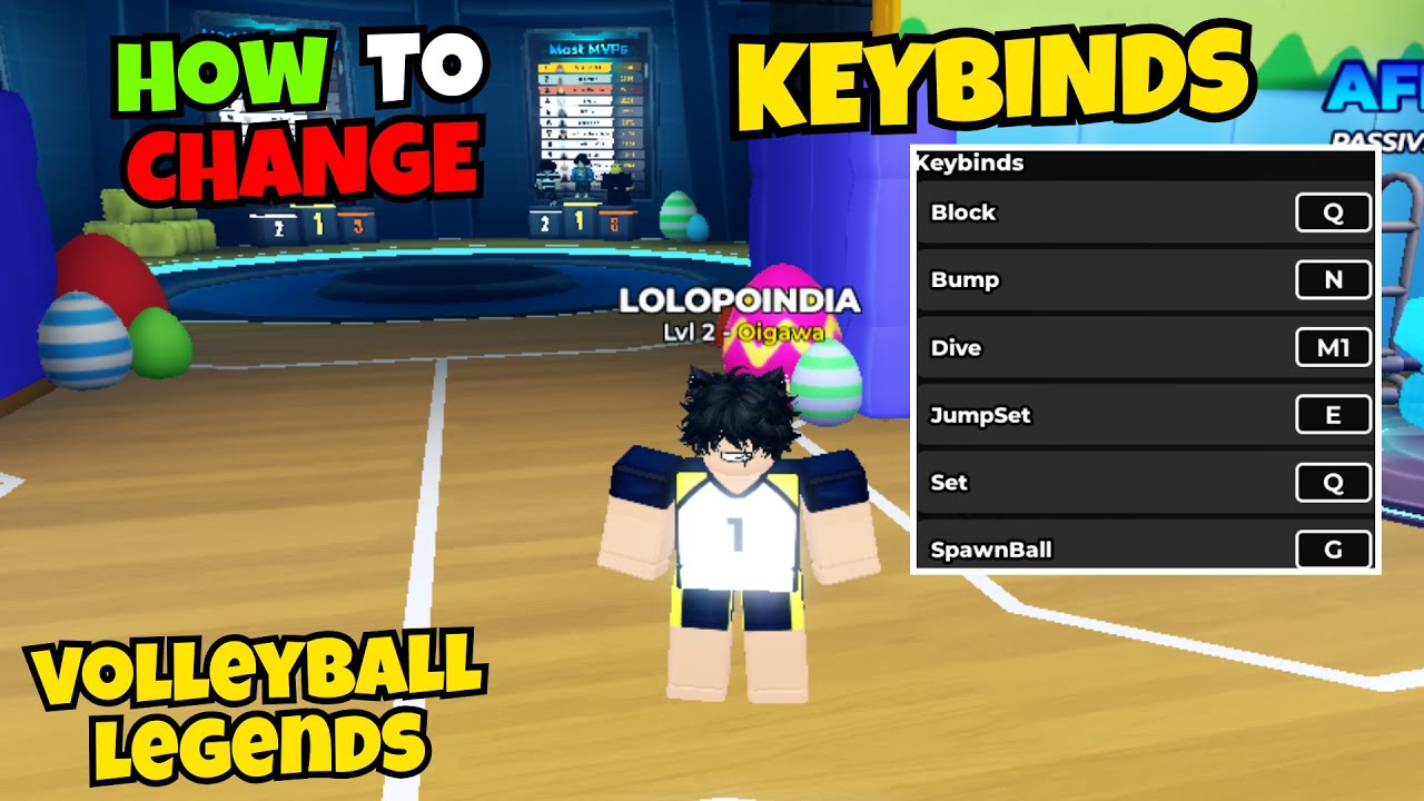 How To Change Keybinds In Volleyball Legends - YouTube