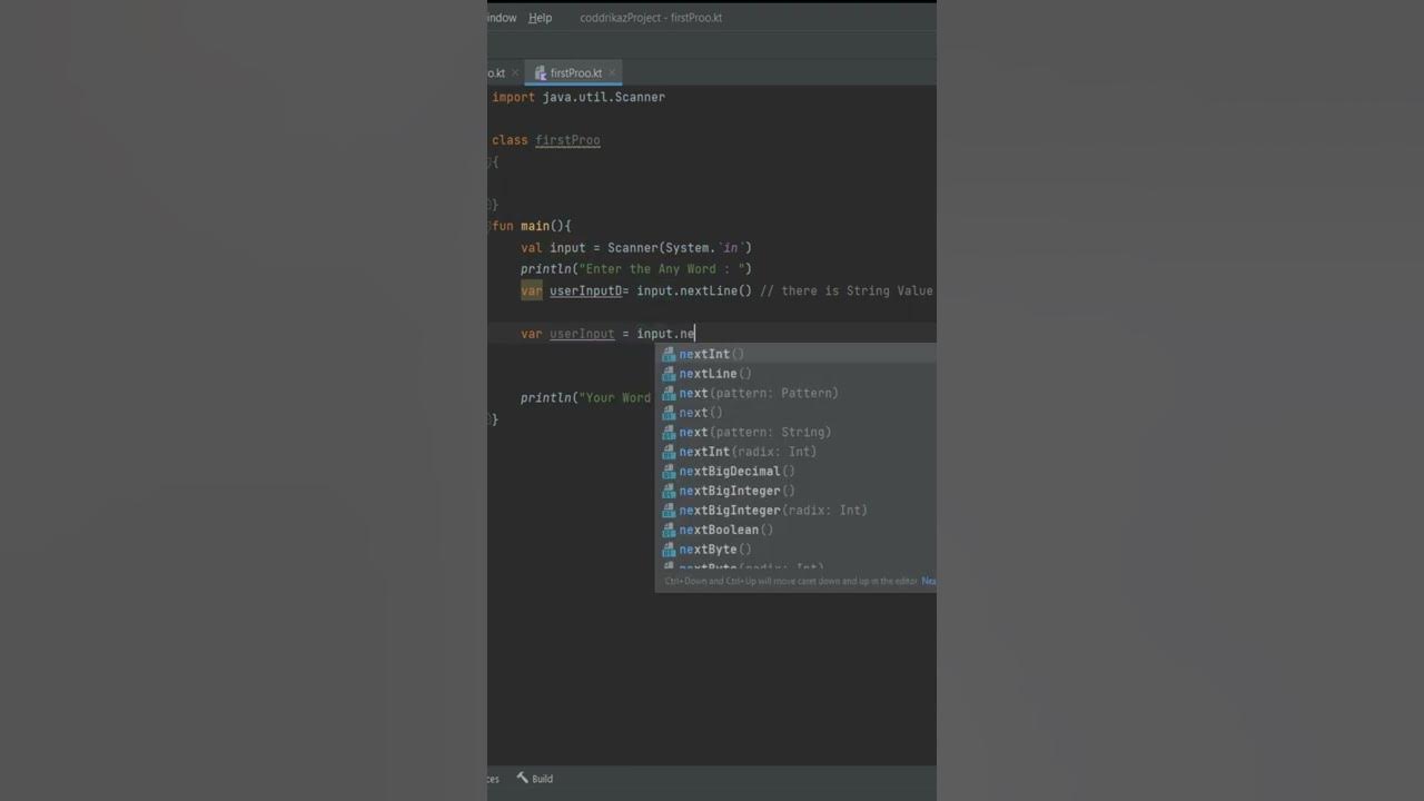 kotlin First Program with User Input #shorts #kotlin #coddrikaz - YouTube
