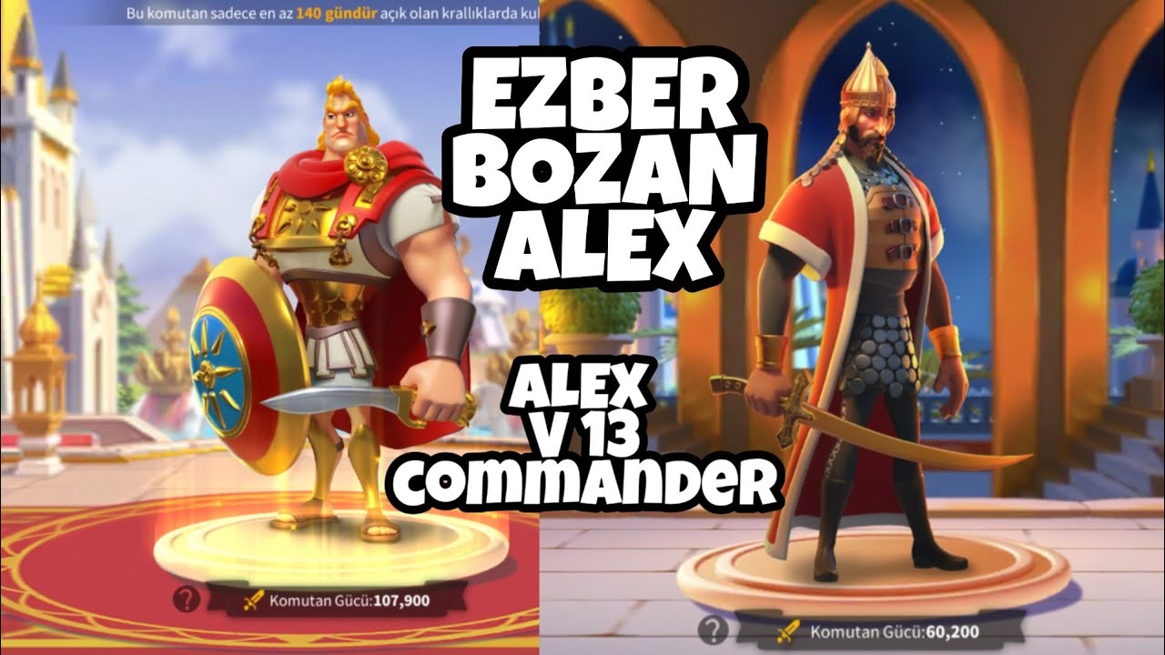 EZBER BOZAN ALEX / RİSE OF KİNGDOMS - YouTube