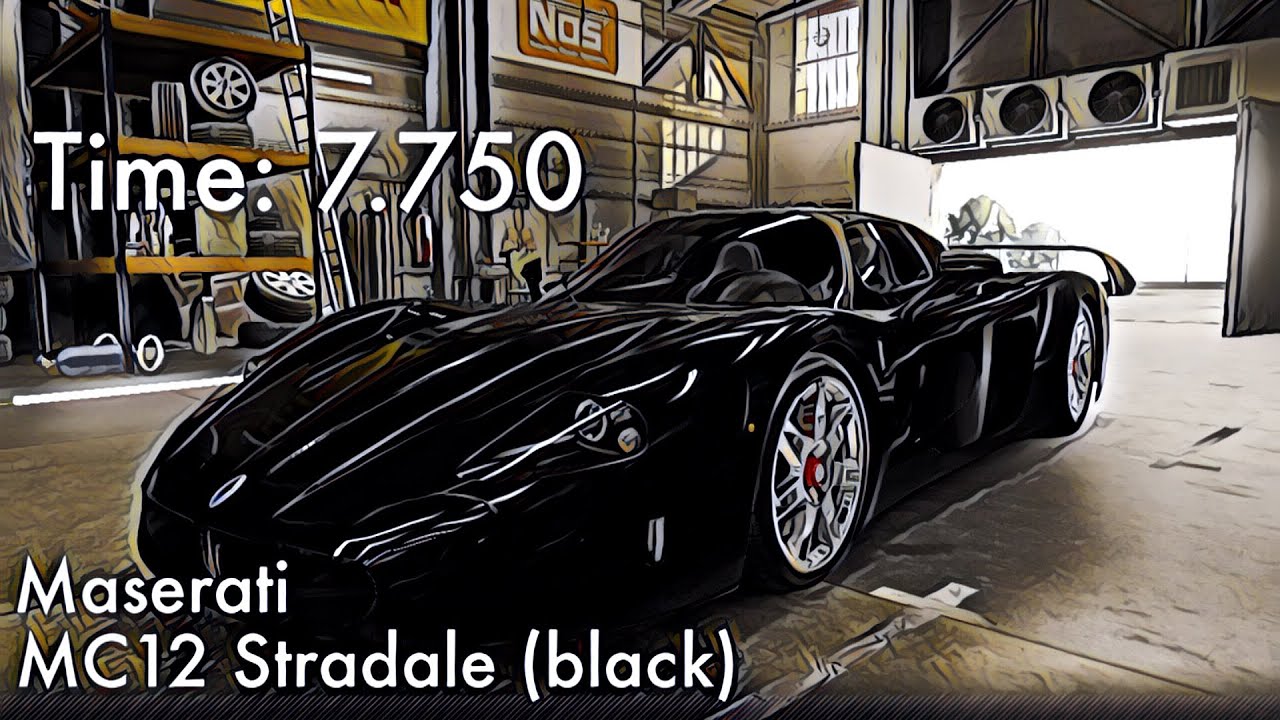 CSR2 - Maserati MC12 Stradale (black) - tune & shift (time: 7.750 ...