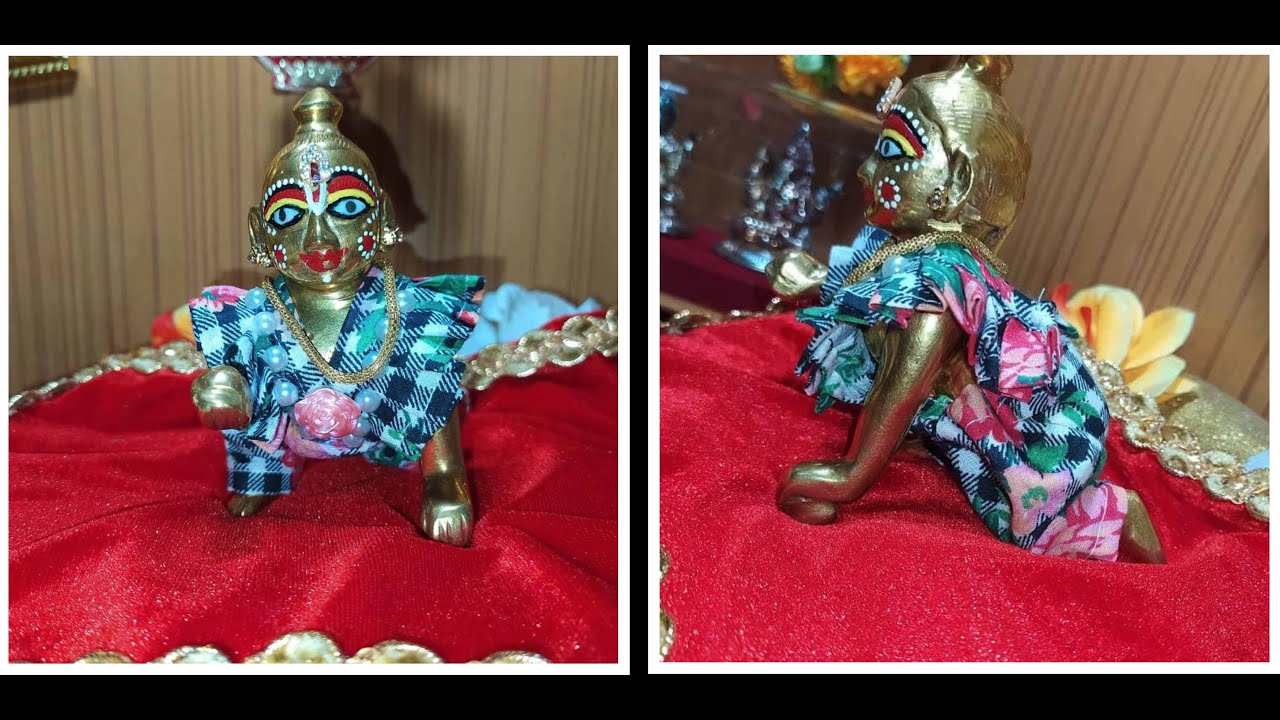 New Style Frill Top with attach Nicker Dress for Shri Kanha Ji - YouTube