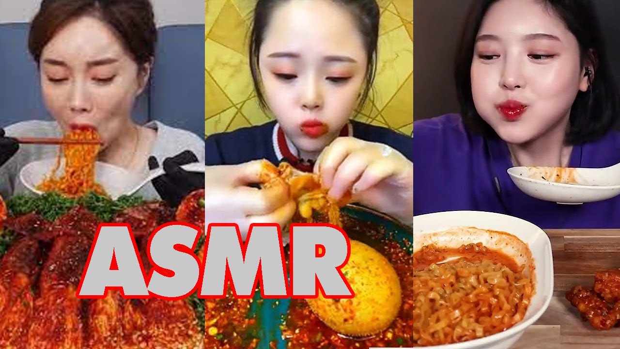 Mukbang ASMR food Eating Audio | Super Delicious Food Sound Synthesis ...