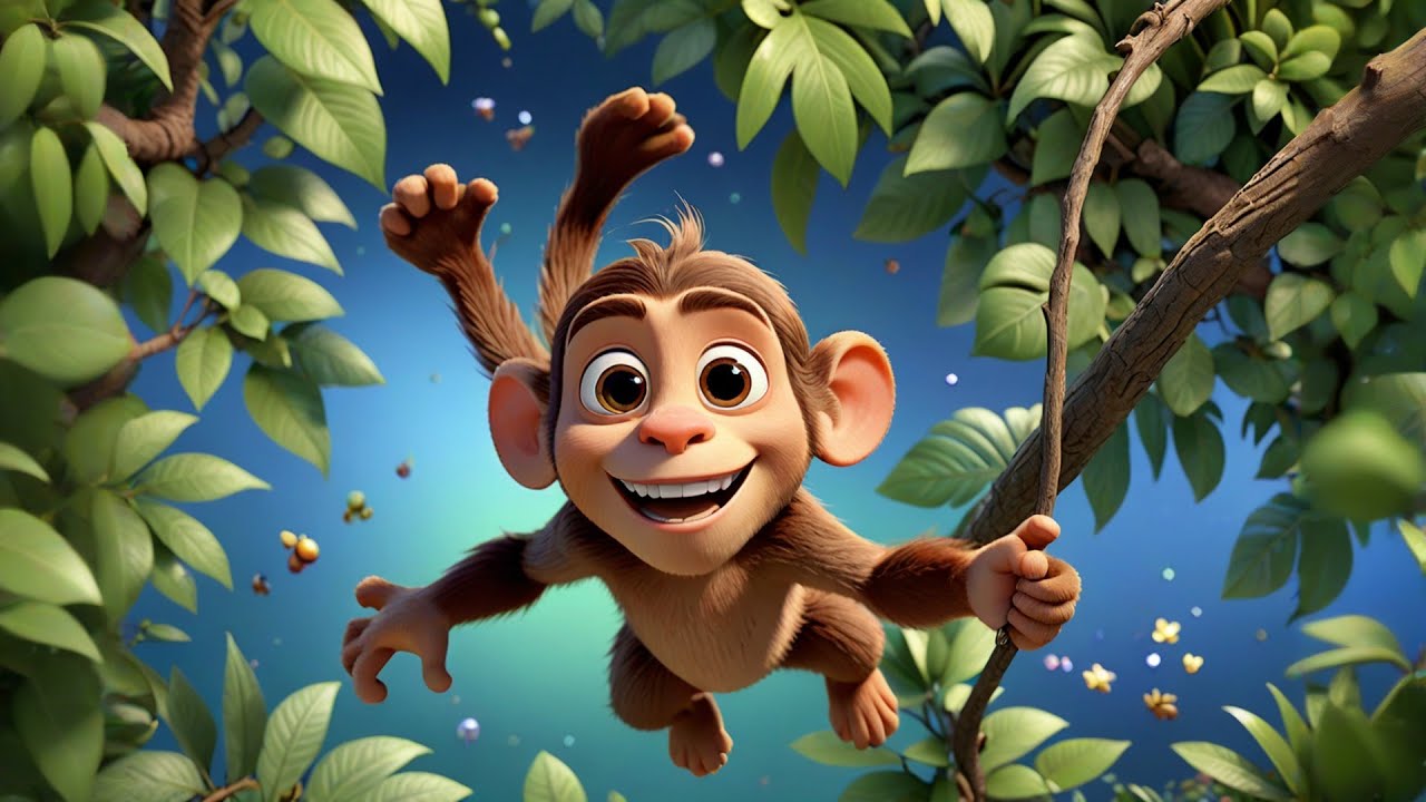 Five Little Monkeys Swing on a Tree | Fun Jungle Rhyme for Kids ...