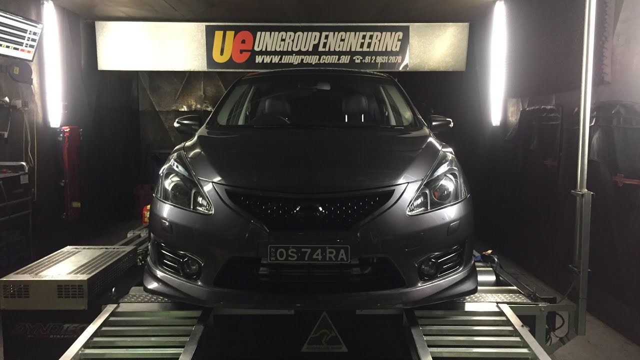 270hp 1.6 MR16DDT DYNO NISSAN PULSAR C12 - YouTube