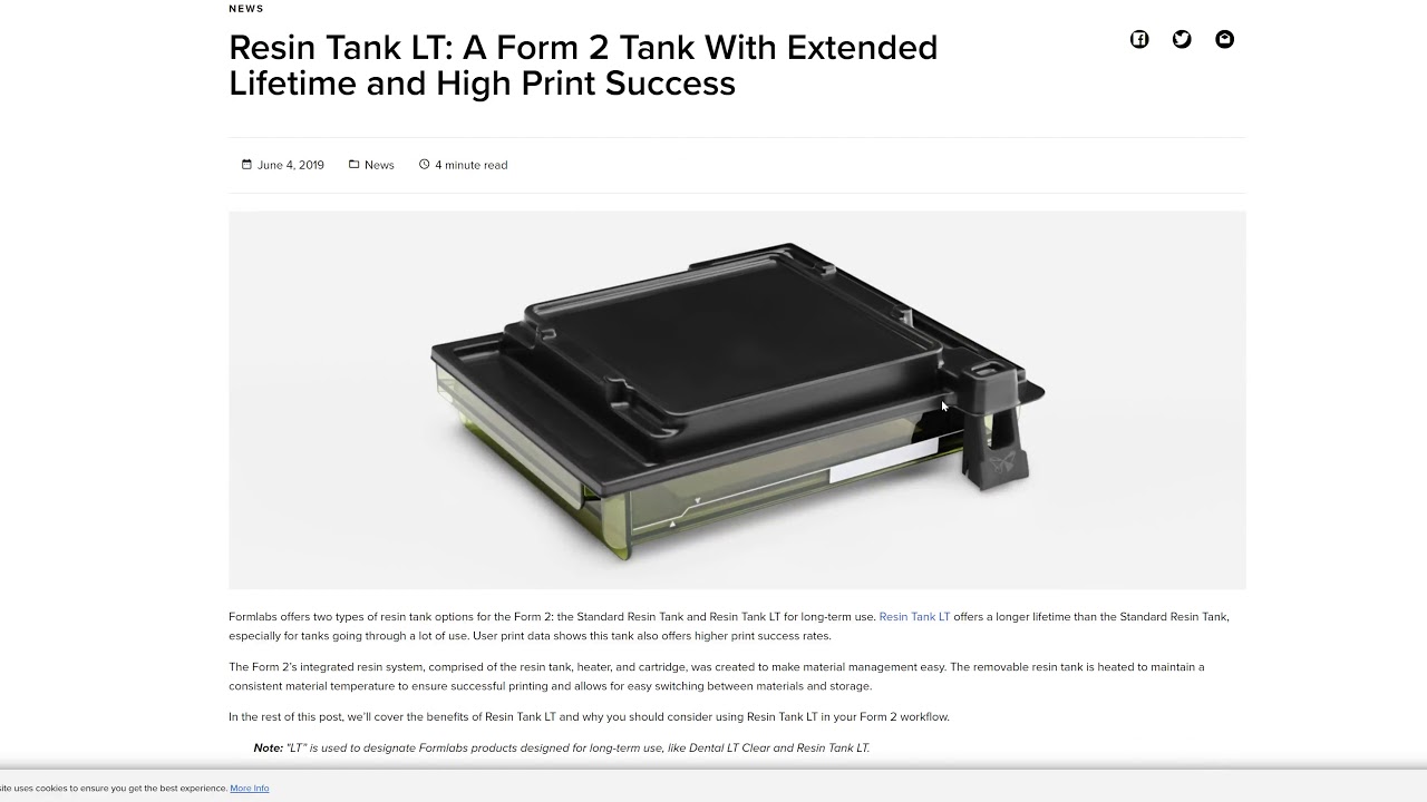FormLabs Resin Tank vs Resin Tank LT More Failures! - YouTube