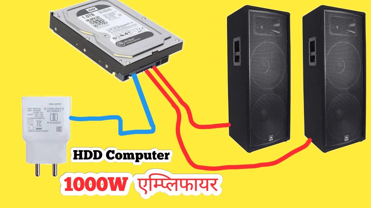 DIY Powerful Ultra Bass Amplifier HDD Computer , Simple Circuit ,class ...