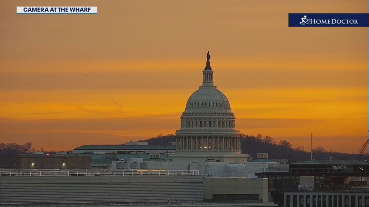 Beautiful Sunrise over US Capitol | FOX 5 DC - YouTube