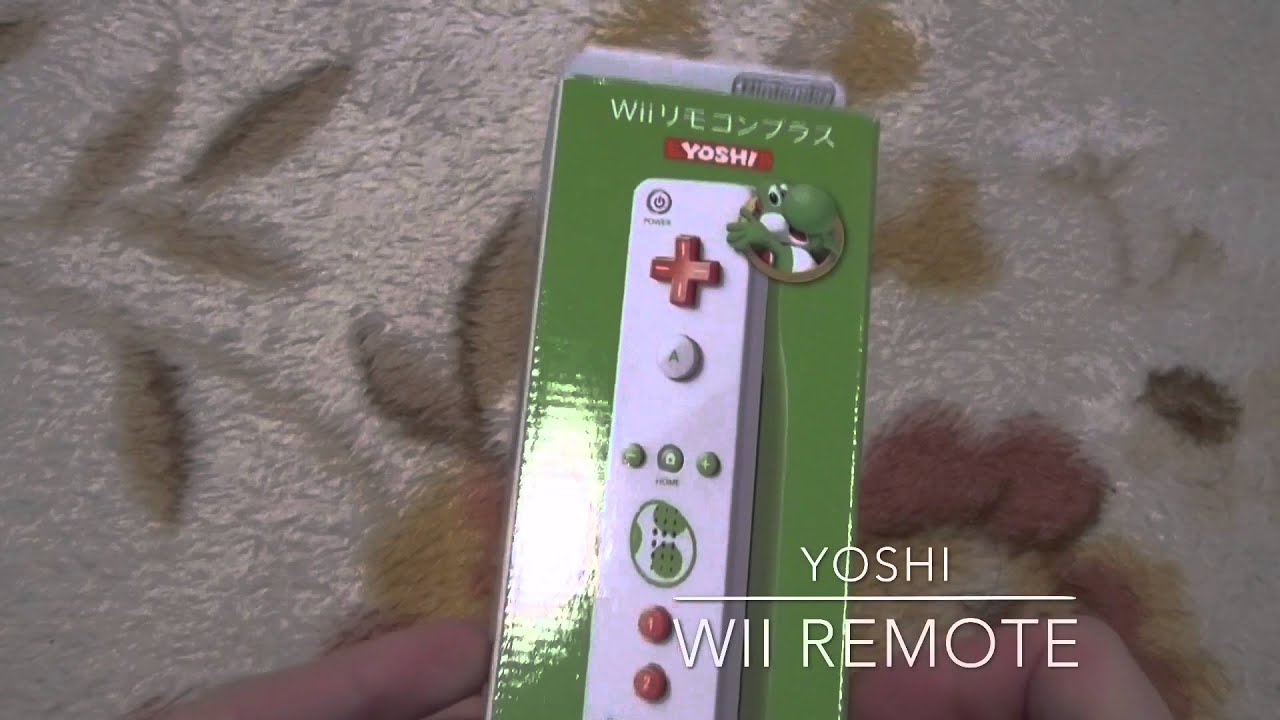 Yoshi Wii Remote Wiimote ヨッシー Wii リモコンプラス - YouTube
