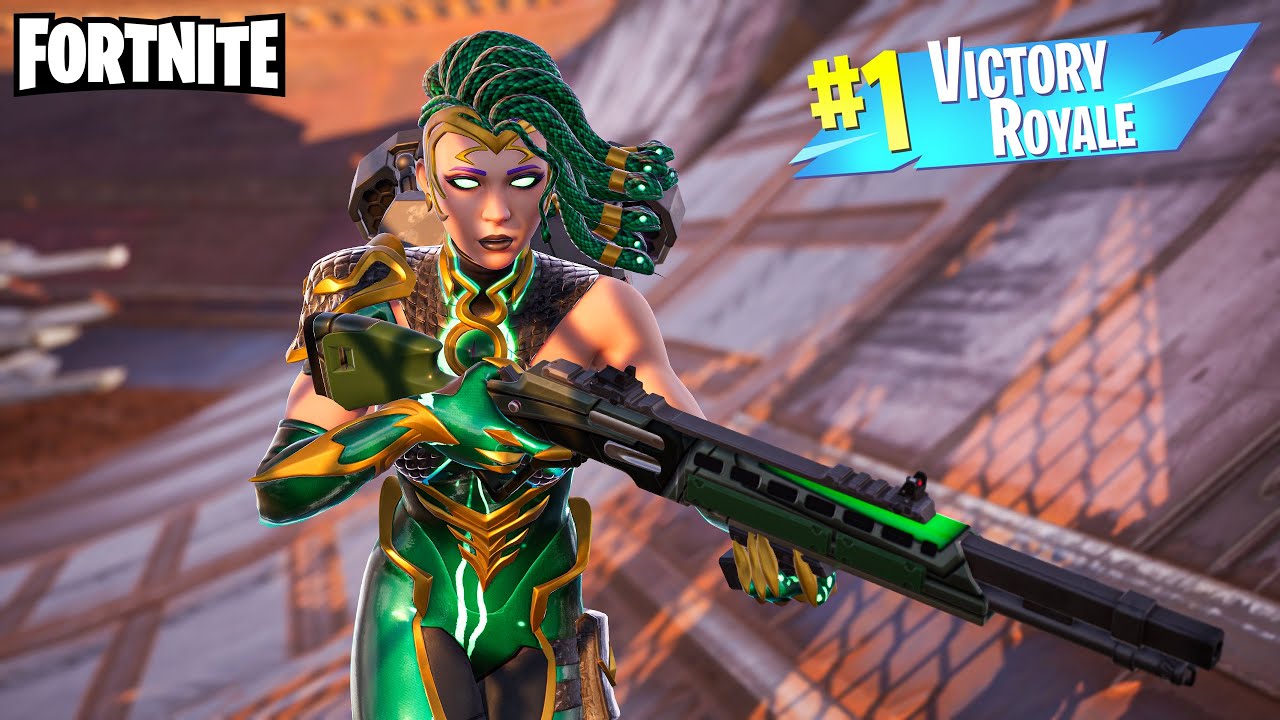 Medusa Skin - Fortnite Gameplay [ Victory Royale! with Squad ] - YouTube