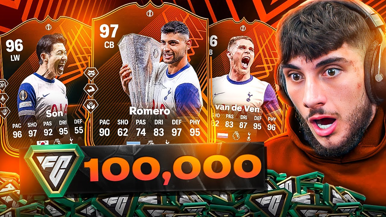 I Spent 100,000 FC Points On UEL Spurs RTTF! - YouTube