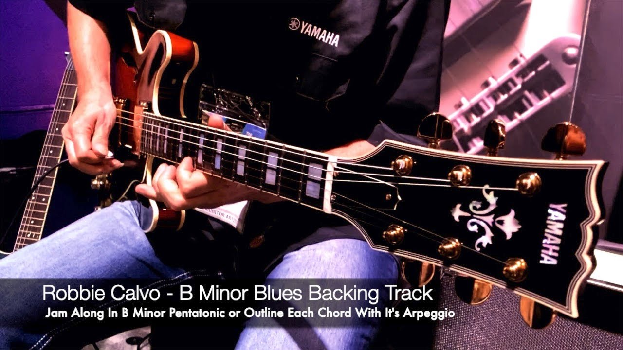 Robbie Calvo - B Minor Blues Jam Track For You To Play Over! - YouTube